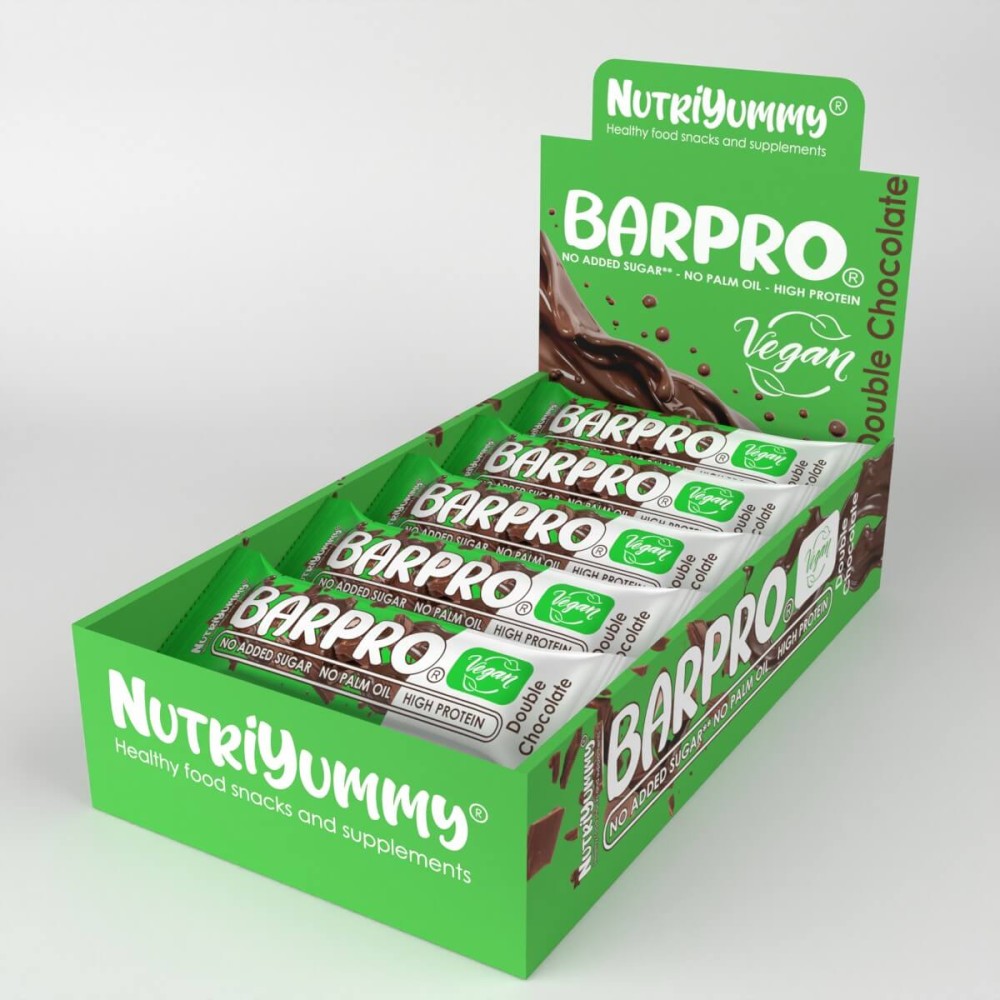 NUTRIYUMMY BARPRO VEGAN DOUBLE CHOCOLATE 48G x 20 pcs